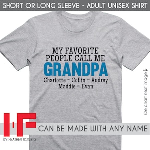 Papa Shirt - Favorite Papa T-shirt - Papa Birthday, Christmas or Father ...