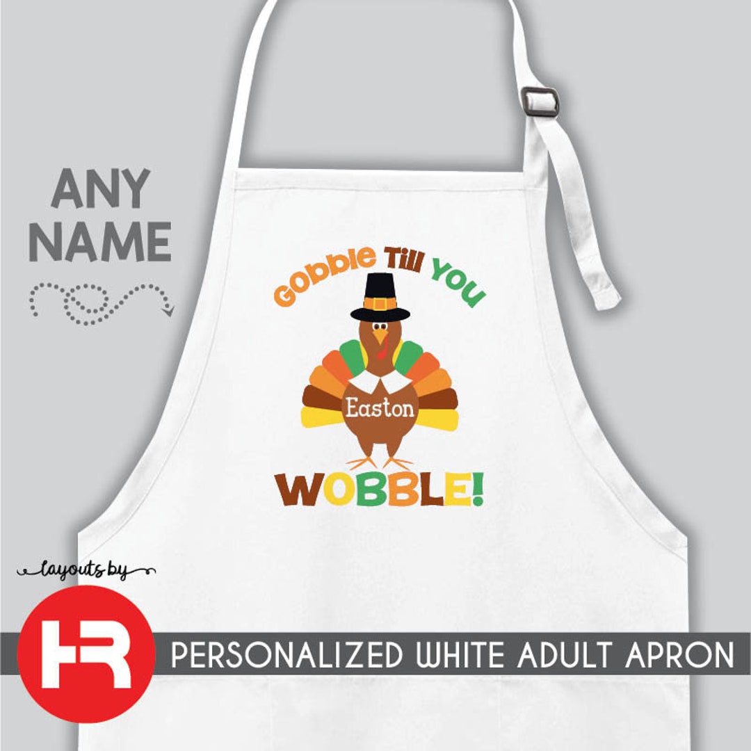 Personalized Turkey Apron: Thanksgiving Dinner, Adult/kids - Etsy