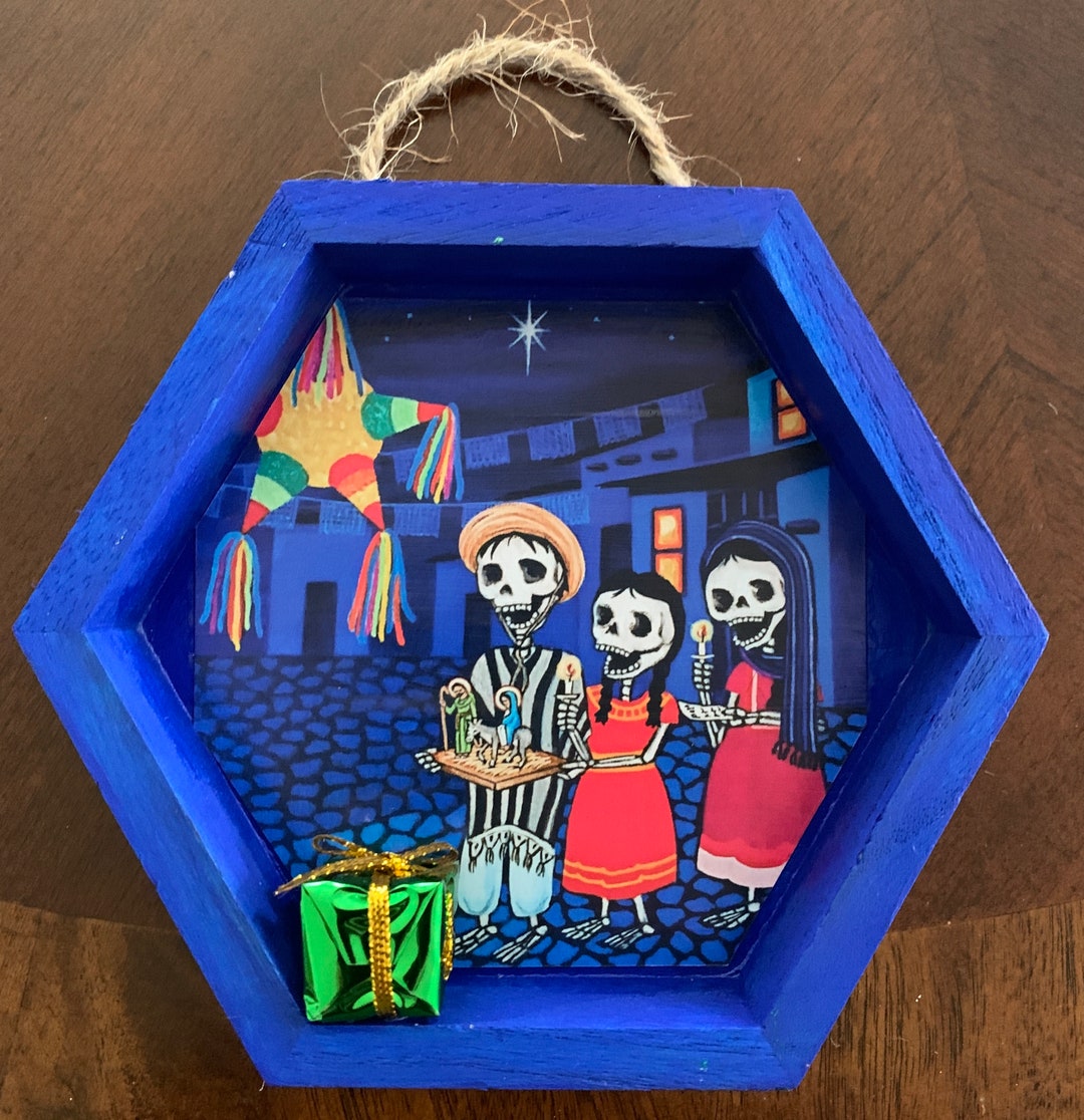 Posada, Print in a 5x5 Shadow Box - Etsy