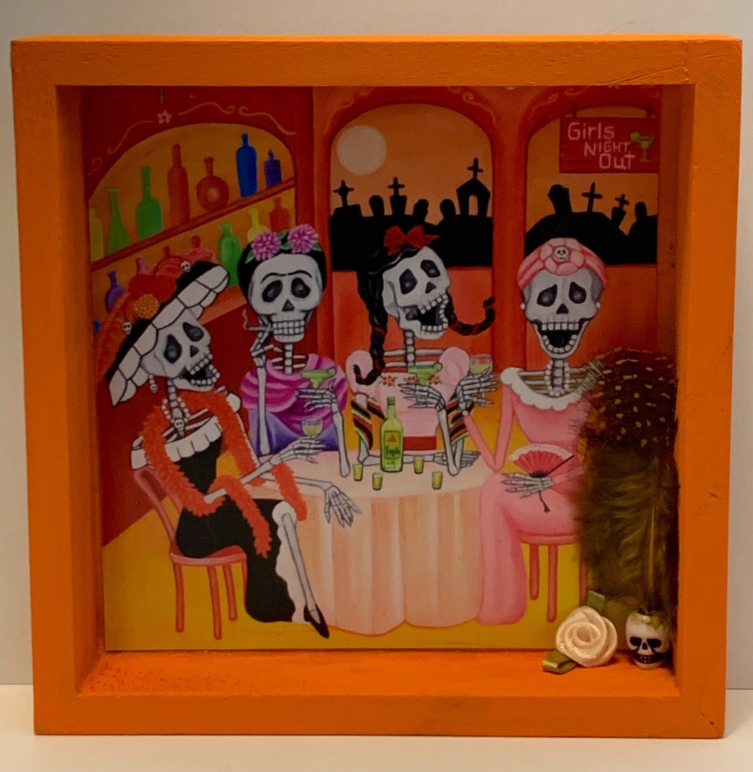 Las Comadres Print in a 5x5 Shadow Box - Etsy
