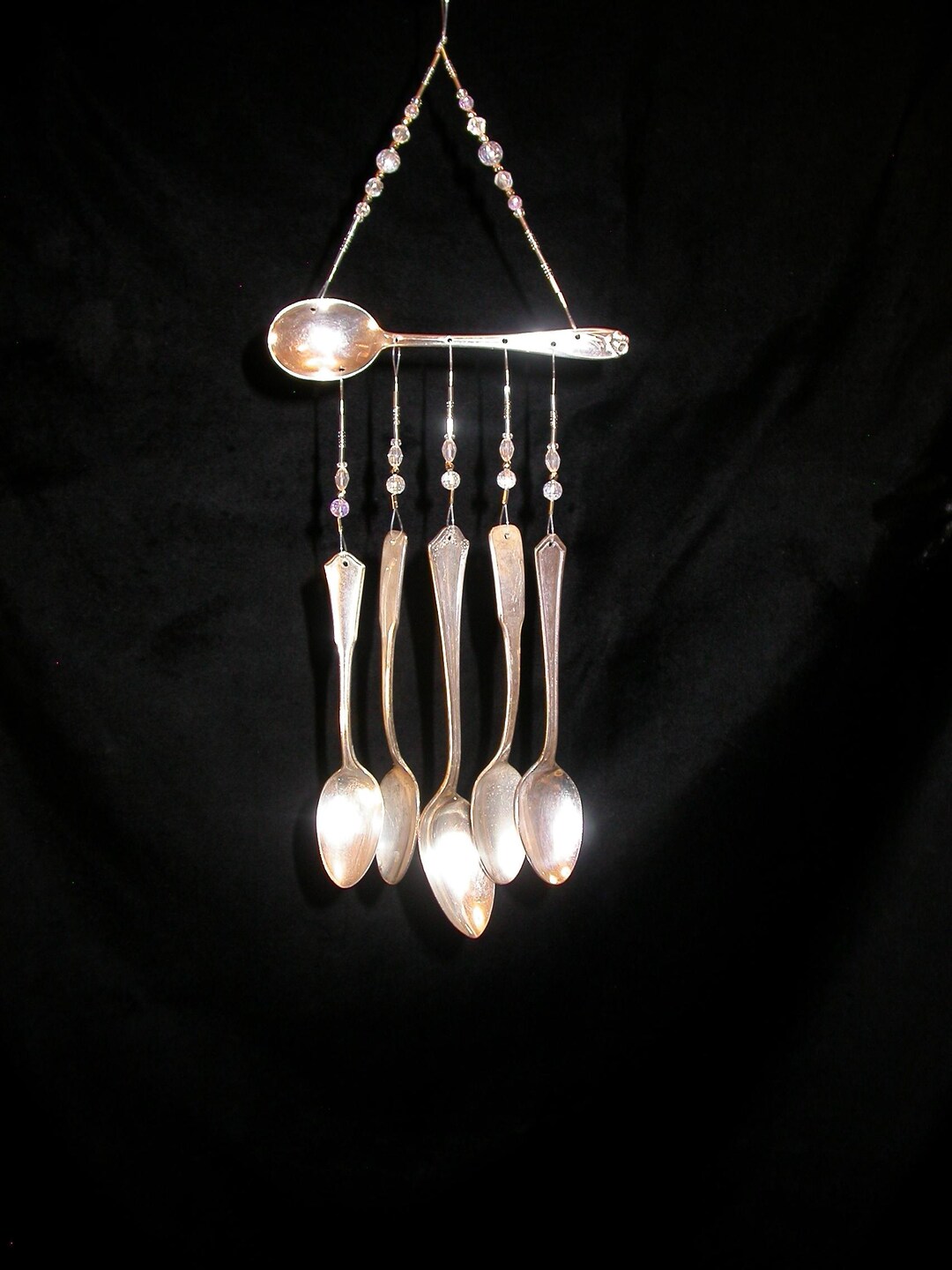Wind Chimes Silver Plate Sugar Spoon Silverware Vintage Unique ...