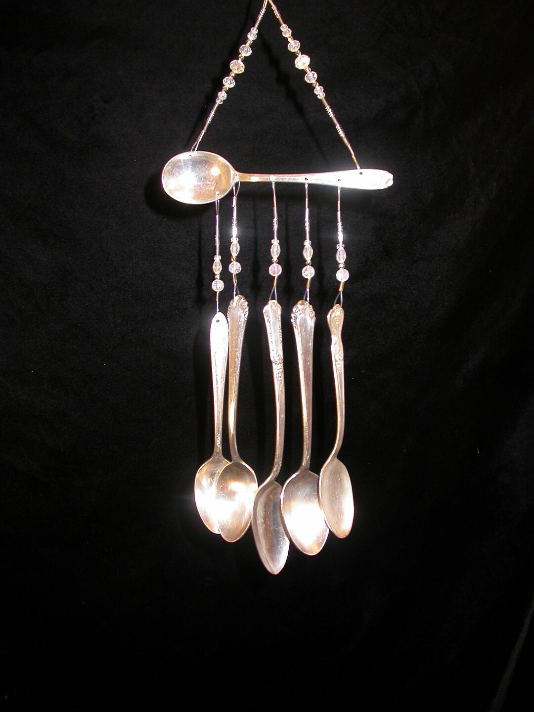 Wind Chimes Silver Plate Sugar Spoon Silverware Vintage Unique ...