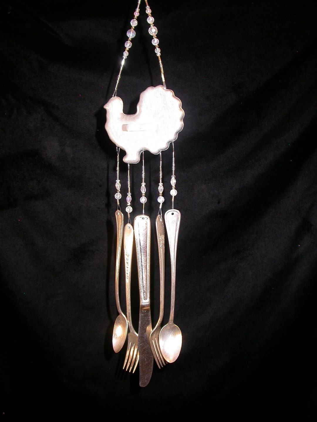Wind Chime Turkey Cookie Cutter With Silverware Unique Whimsical ...