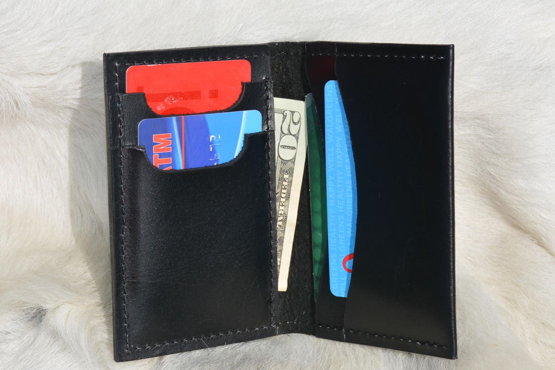 Minimalist Bi-fold Wallet | Etsy