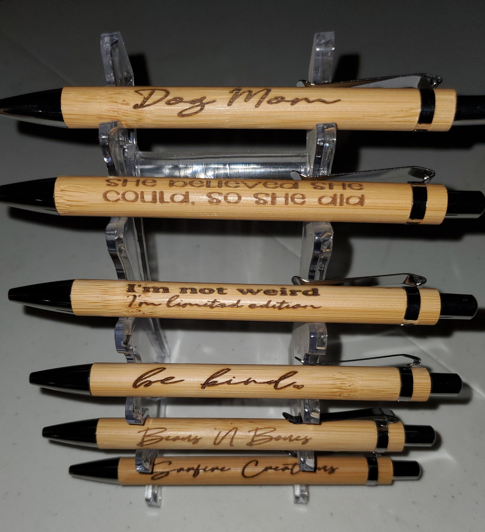 Engraved Bamboo Pens | Custom Engraved Pens | Business Products ...