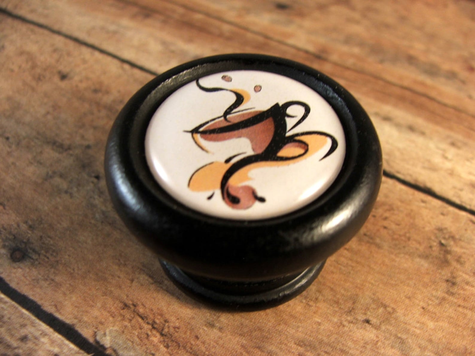 Vintage Retro Coffee Decorative Cabinet Knobs...price is for 1 Knob ...