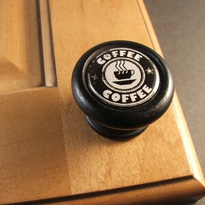 Vintage Retro Coffee Decorative Cabinet Knobs...price is for 1 Knob ...