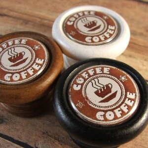 Vintage Retro Coffee Decorative Cabinet Knobs...price is for 1 Knob ...
