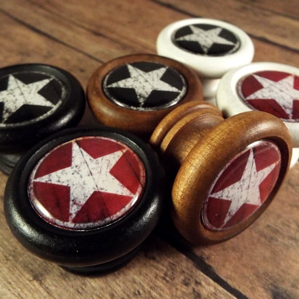 Red Cabinet Knobs - Etsy