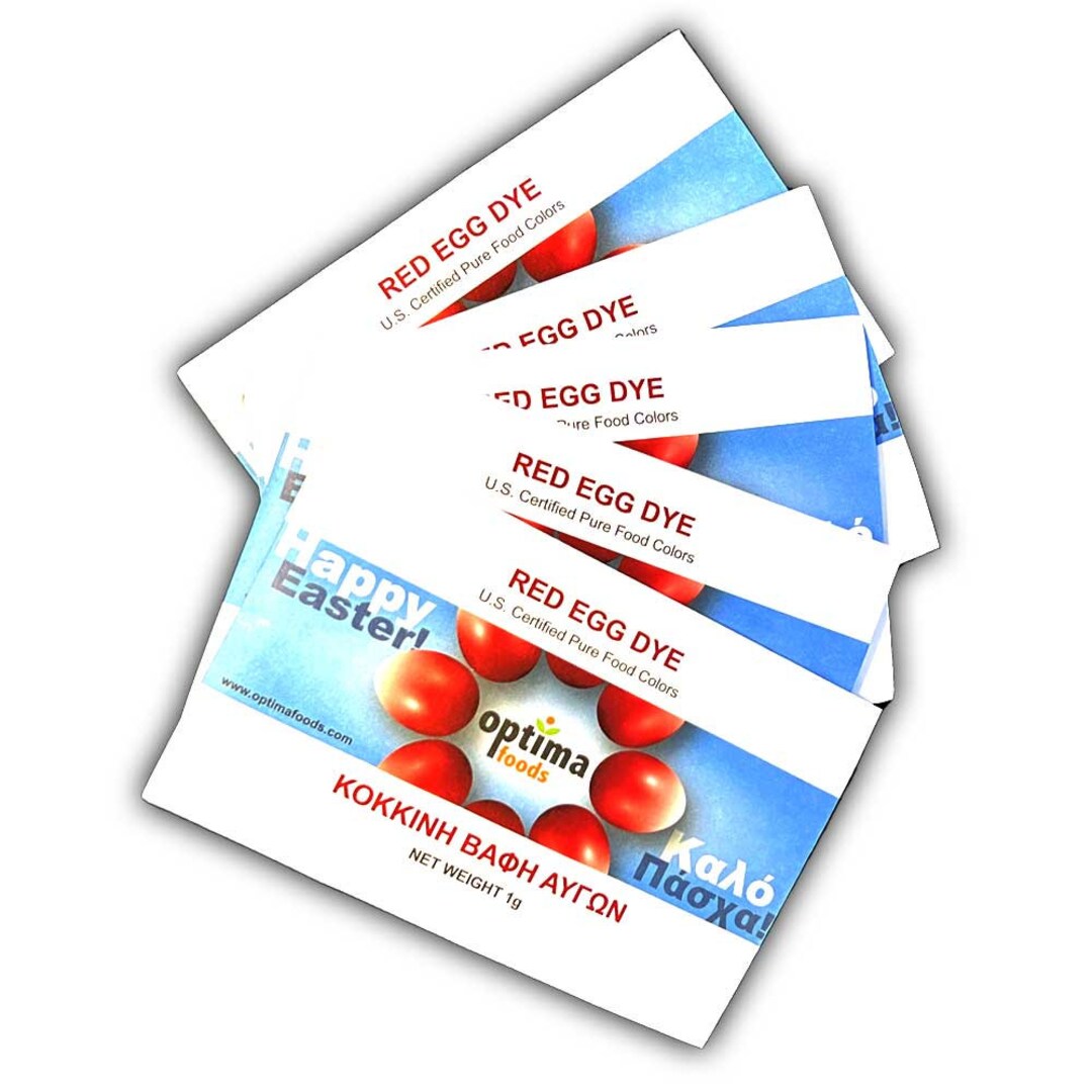 Traditional Greek Easter Egg Red Dye, by Optima Foods, 5-pack - Etsy