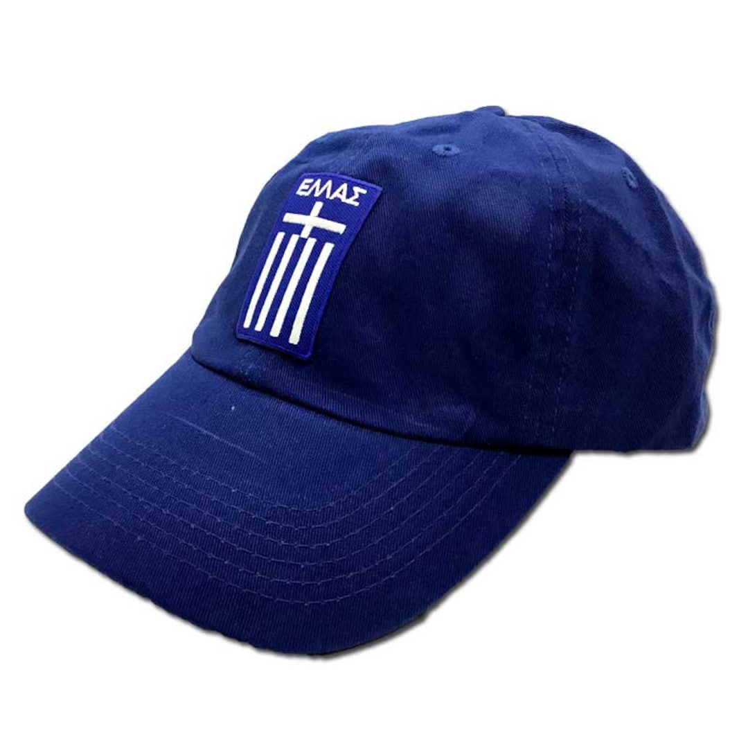 Ellas Greek National Team Cap, Adult - Adjustable up to Size 7 3/8, in ...