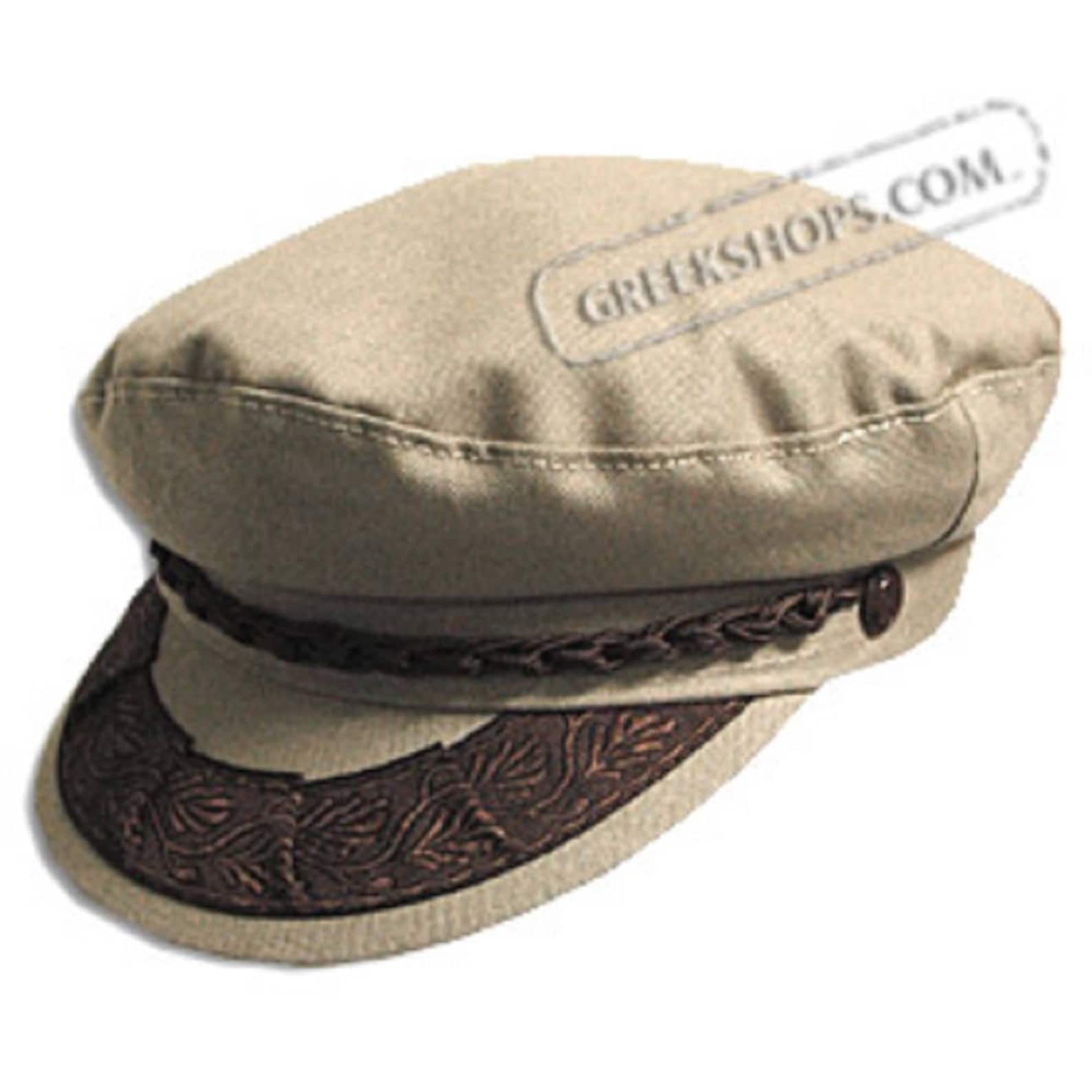 Greek Fisherman's Hat cotton Tan - Etsy