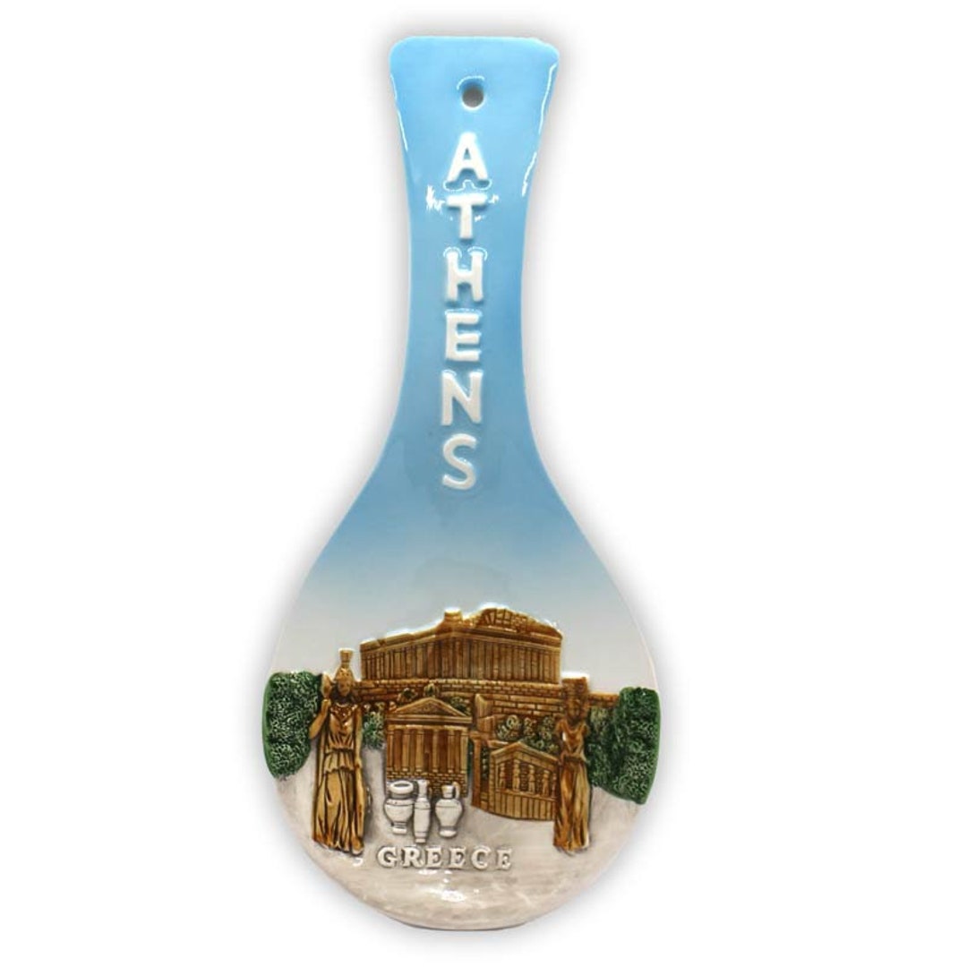 Decorative Athens Greece Ceramic Spoon Rest - Etsy