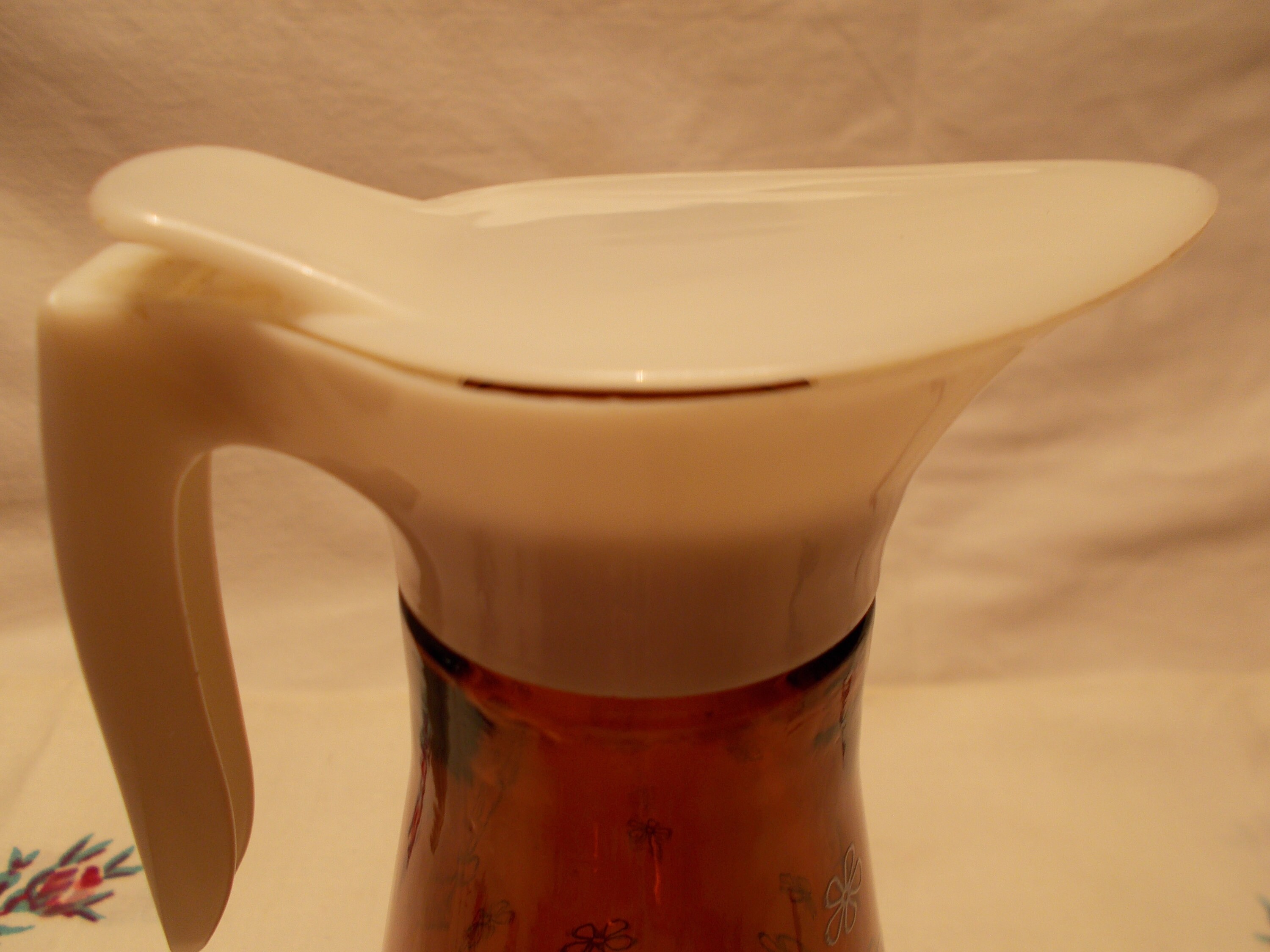 Vintage Amber Glass Syrup & Honey Server With Screw on Lid - Etsy