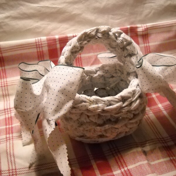 Rag Crochet Basket - Etsy