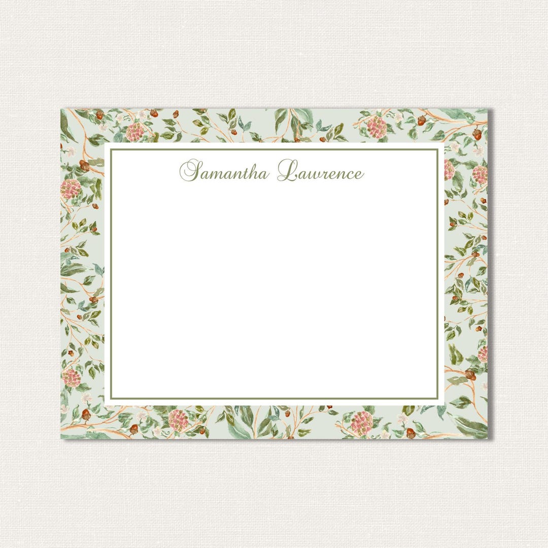 Printable Personalized Notecard, Custom Stationery - Etsy