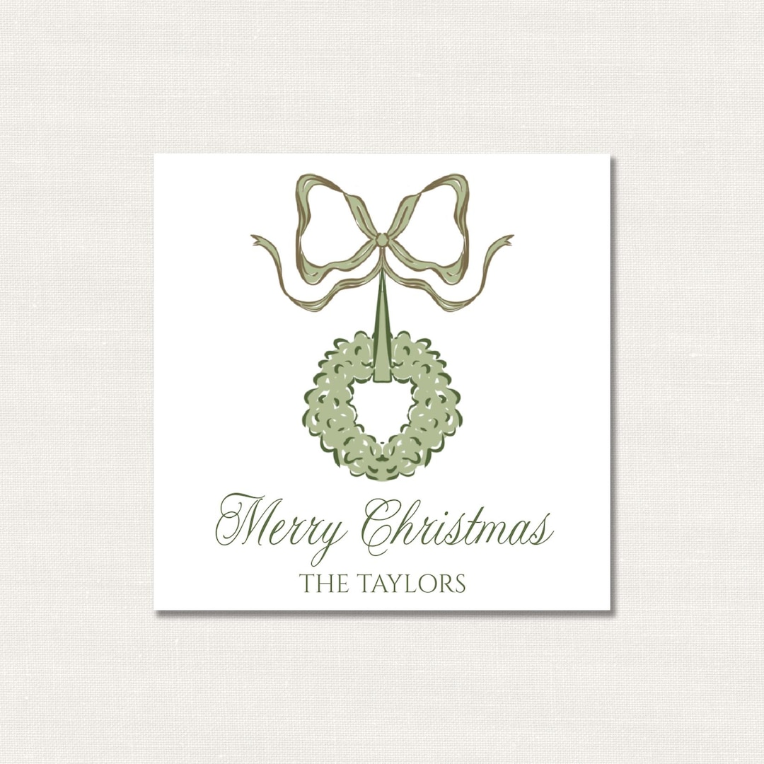 Printable Gift Tag, Watercolor Christmas Gift Tag - Etsy