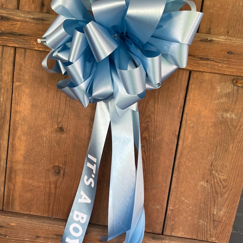 Blue Ribbon for Mailbox - Etsy