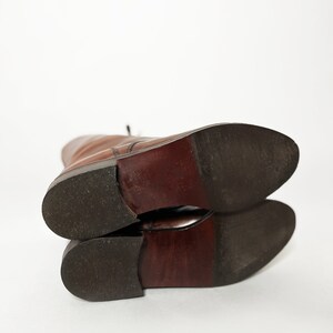 Vintage Roper Ankle Boots 10 Size Womens Brown Lace up Genuine Leather ...