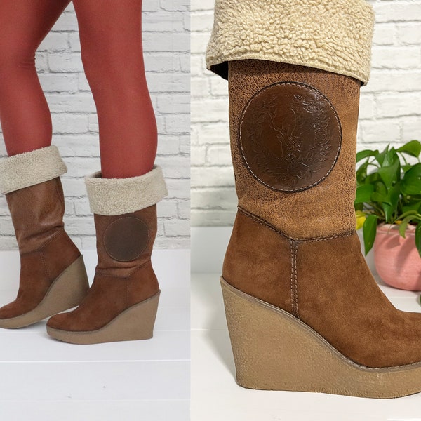 Fold Over Boots - Etsy
