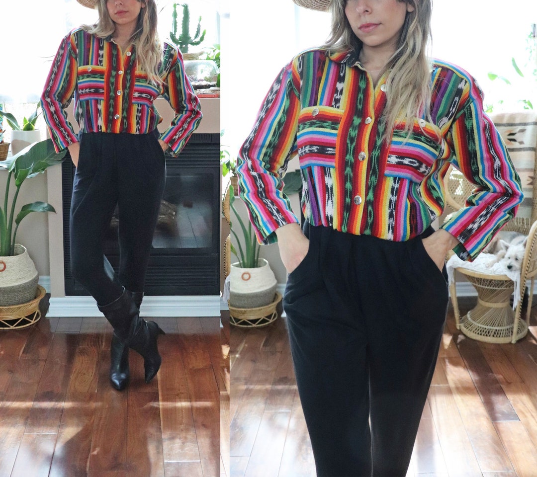 1980's Southwestern Jumpsuit || Small Medium Vintage One Piece Onesie ...