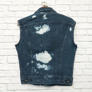 1980's Cut-off Vest, Vintage Lee Jeans, Bleached Distressed Metal Biker ...