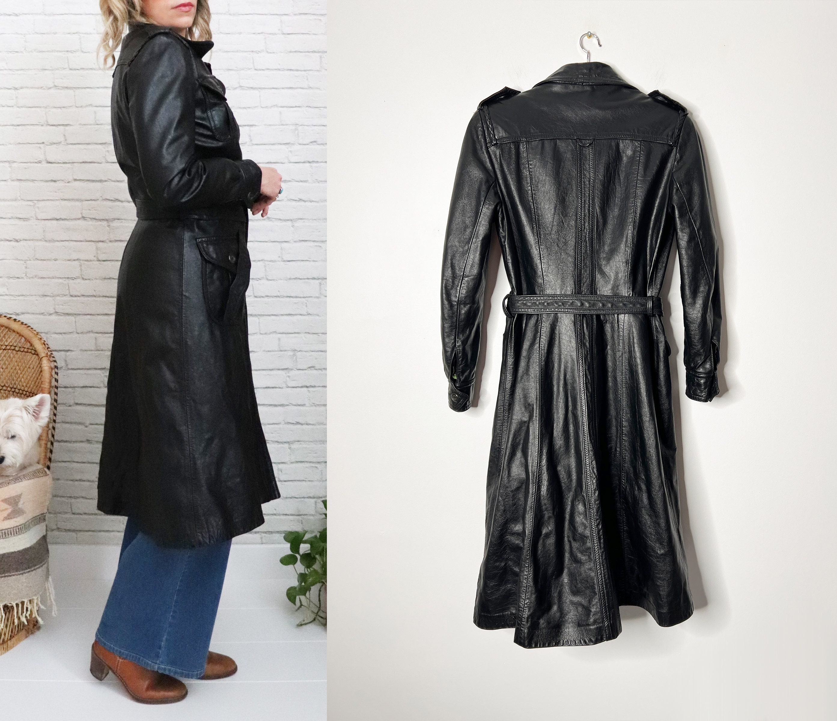 1970's Black Leather Jacket | XS to Small | Vintage Voyageur 1970's Black Leather Jacket | XS to Small | Vintage Voyageur