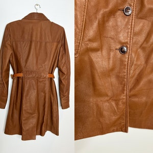 Vintage Brown Leather Jacket, Medium Size - Etsy