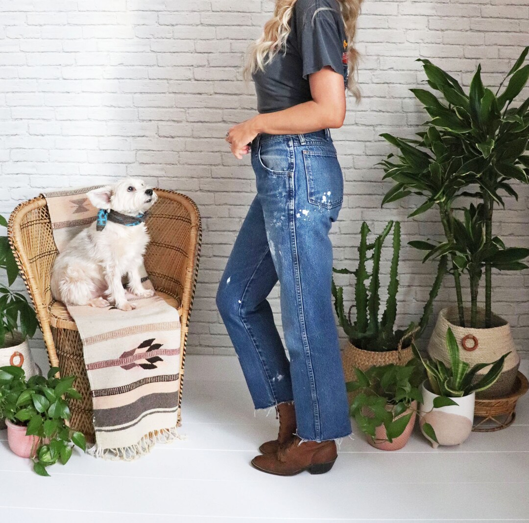 Vintage Rustler Painter Jeans | 30 Waist Size | Relaxed Fit Distressed ...