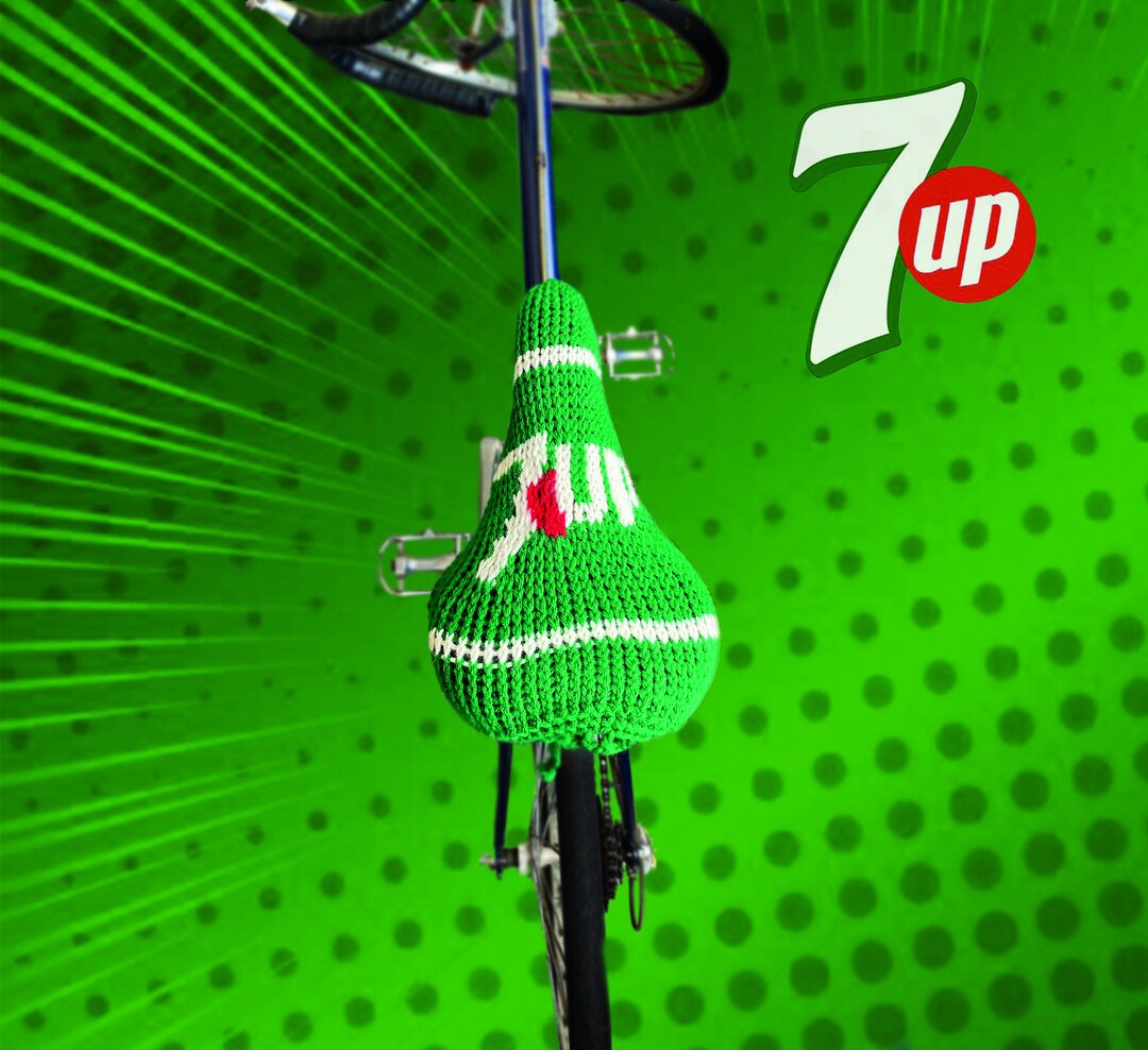 Knitted 7up 80's Style Bike Seat Cover 7up Lover Vintage 7up Bottle ...