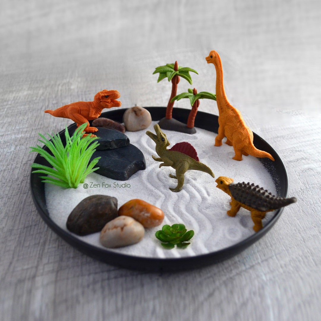 Dinosaur Zen Garden Jurassic T-rex Dino Mindful Work From Home Gifts ...