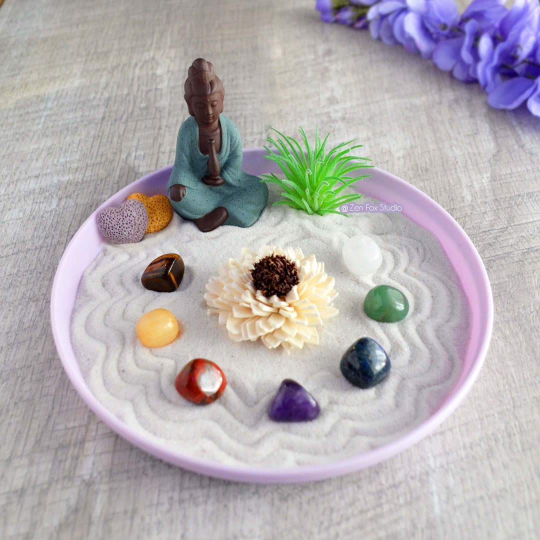 Guanyin Goddess Zen Garden // Aromatherapy Yoga Office Decor Desk ...