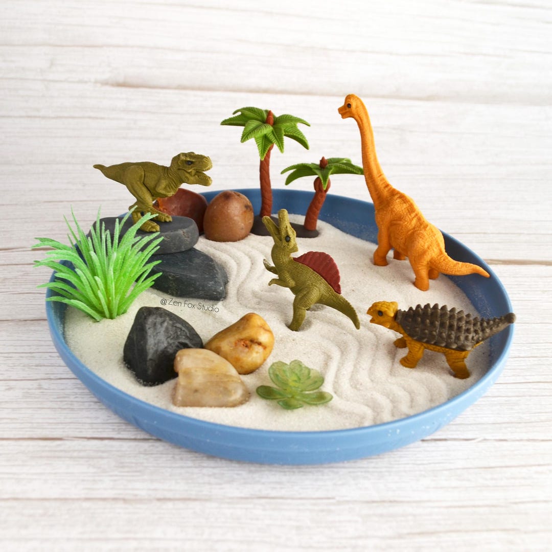 Dinosaur Zen Garden Jurassic T-rex Dino Mindful Work From Home Gift ...