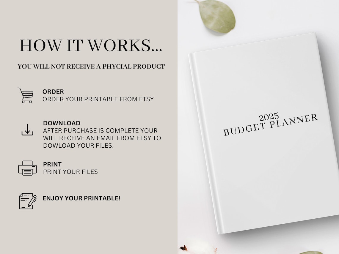 Printable 2025 Budget Planner | Financial Organizer With Monthly ...