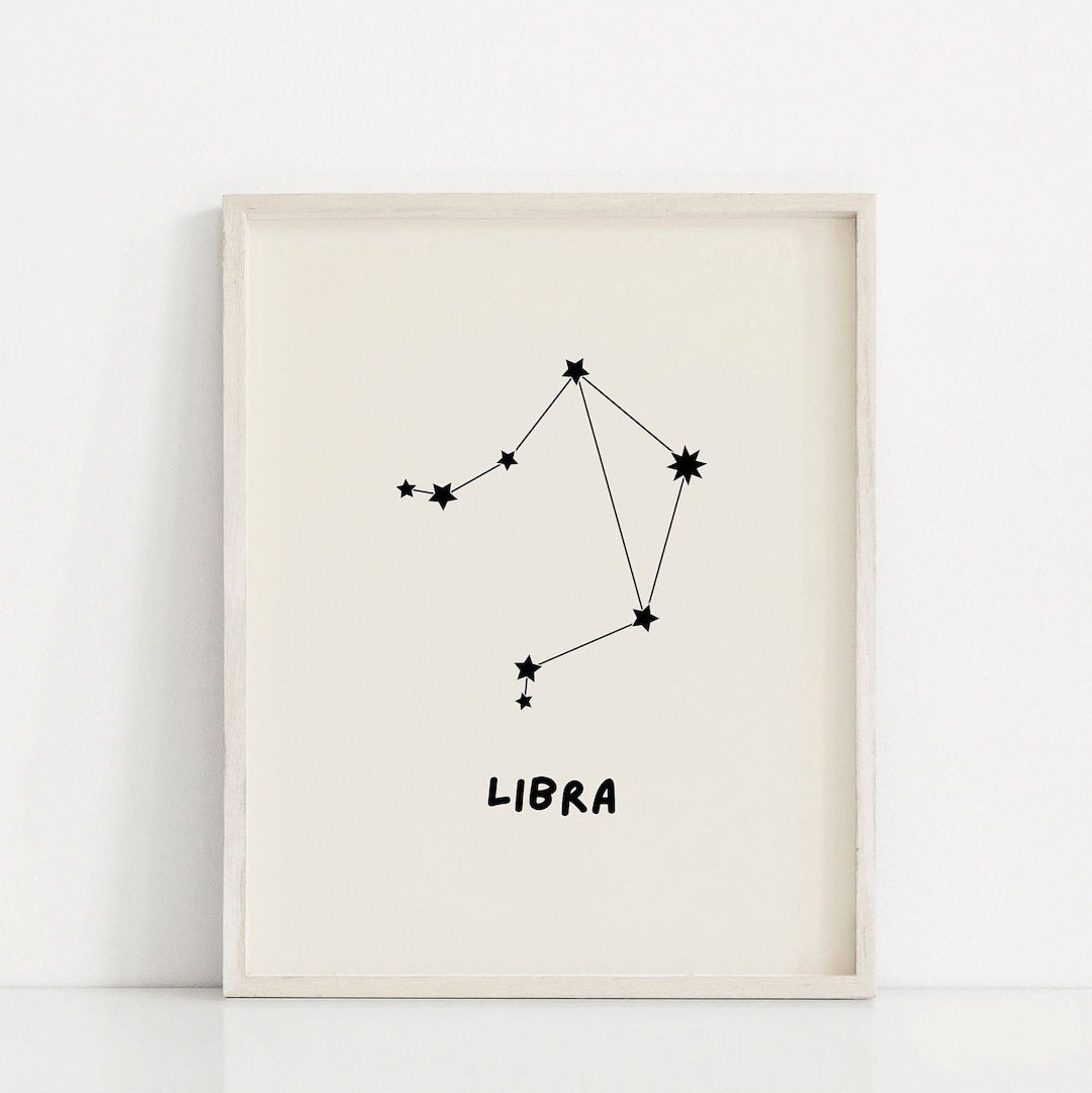 PRINTABLE Libra Zodiac Horoscope Downloadable Print Astrology Printable ...