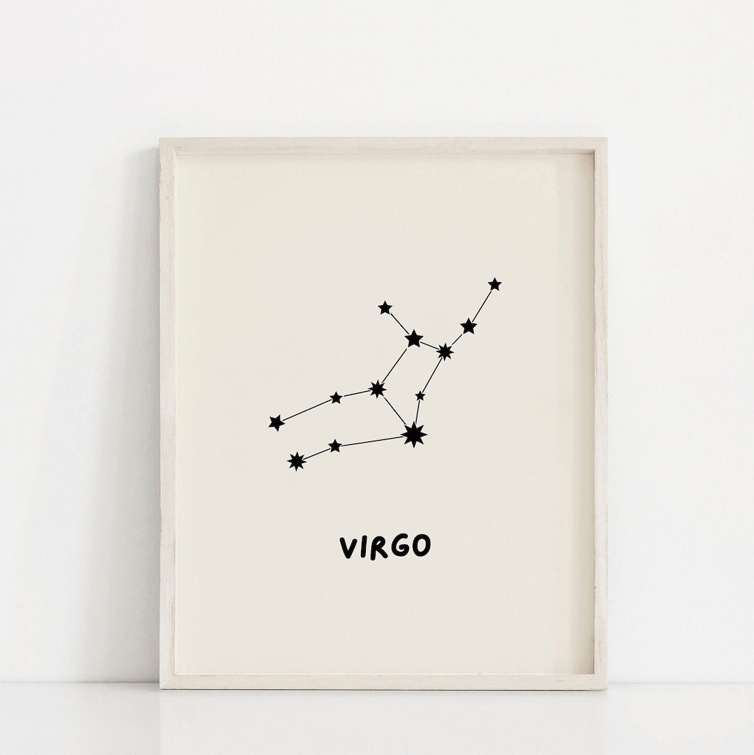 PRINTABLE Virgo Zodiac Horoscope Downloadable Print Astrology Printable ...