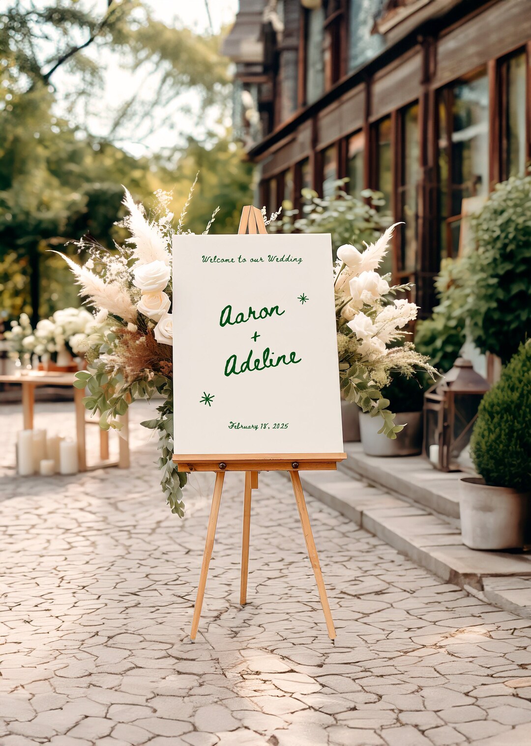 Handwritten Custom Wedding Sign Modern Printable Poster 18 X 24 - Etsy