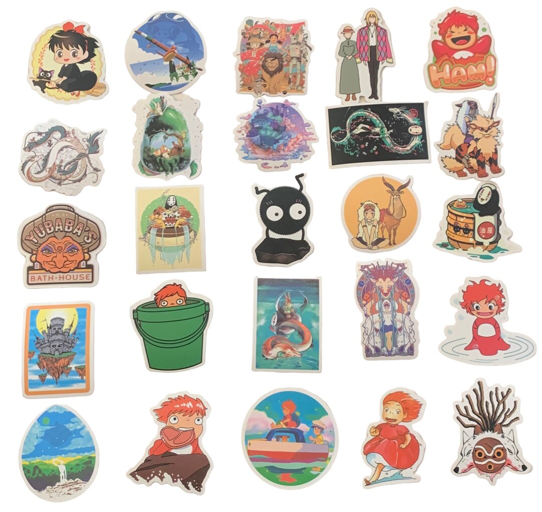 Spirited Away Sticker Set of 100 Stickers - Etsy