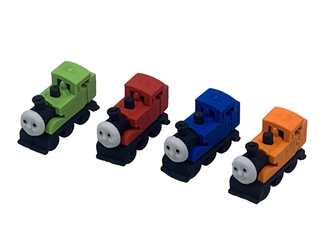 Kawaii Happy Train Character Erasers - Set of 2 - Etsy