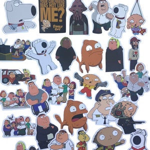 TV Series Family Guy Set A - 50 Waterproof Stickers - Etsy
