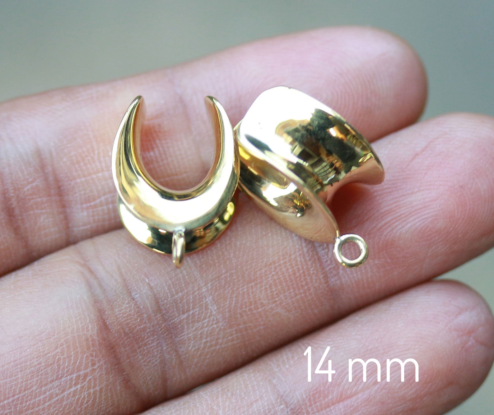 Brass Ear Saddle With Ring for Hanging Your Ornament, Price per Pair - Etsy