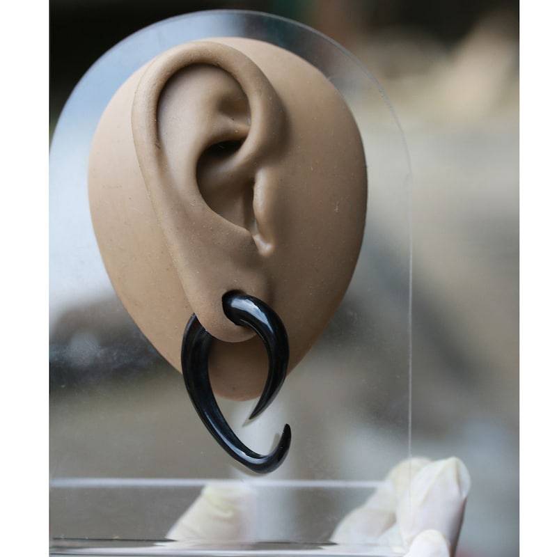Black Horn Ear Hangers - Etsy