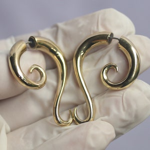 Fancy Spiral Split Gauges Fake Expander Fake Gauges With 316 - Etsy