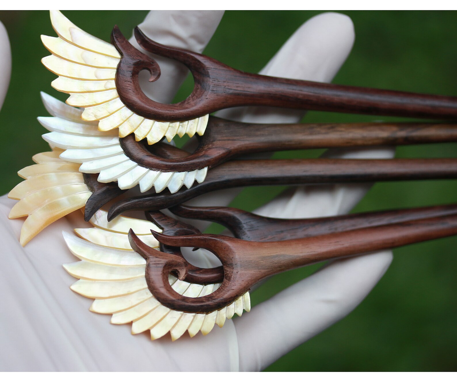 Angel wings Hair stick. hair prong Hair pin hair toy. | Etsy