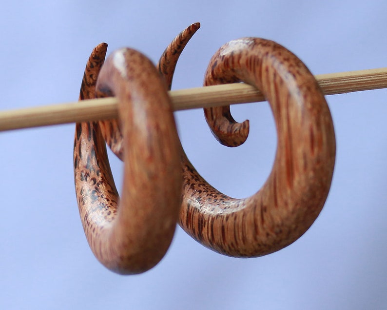 Basic Spiral Ear Gauge Organic Body Jewelry Hand Made - Etsy