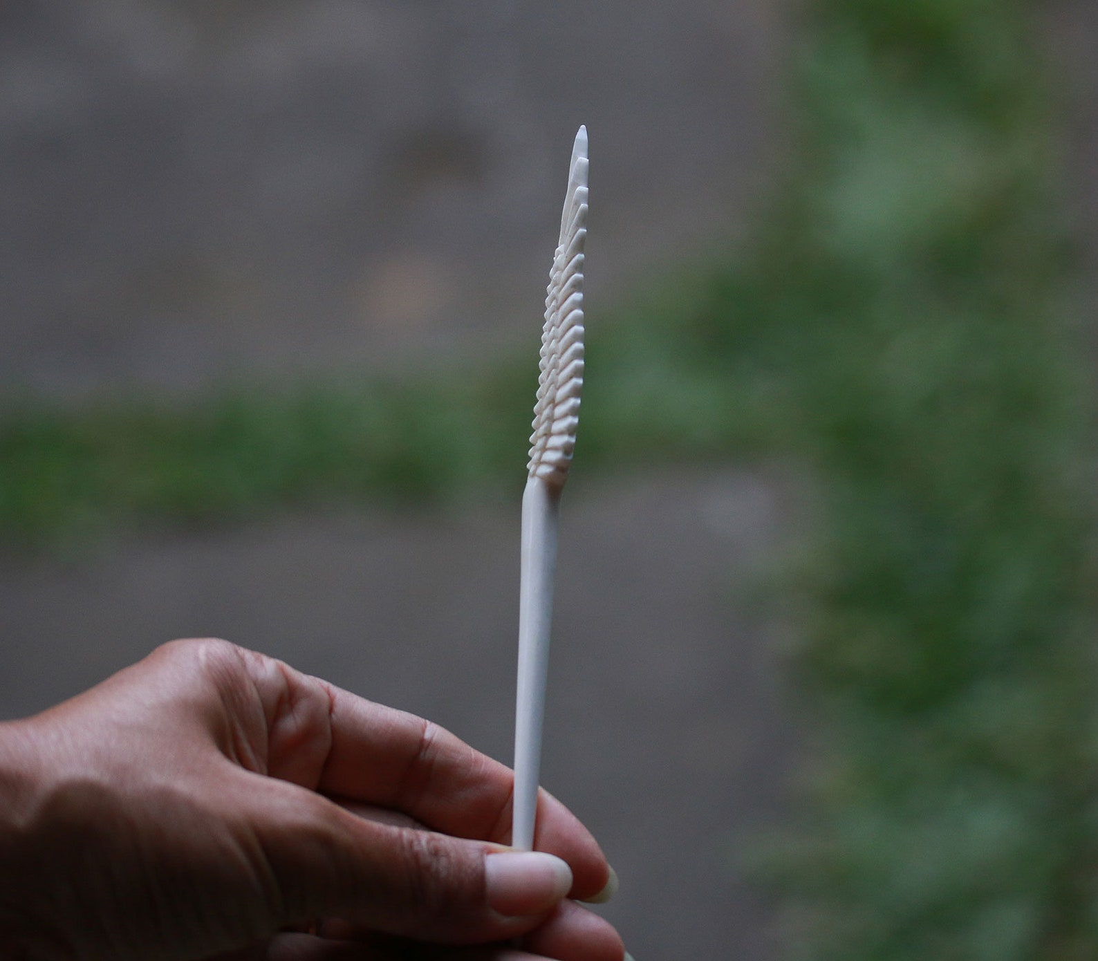 Angel Wings Hair Stick . Hair Toy, Hand Carved Bone. Price per Piece ...