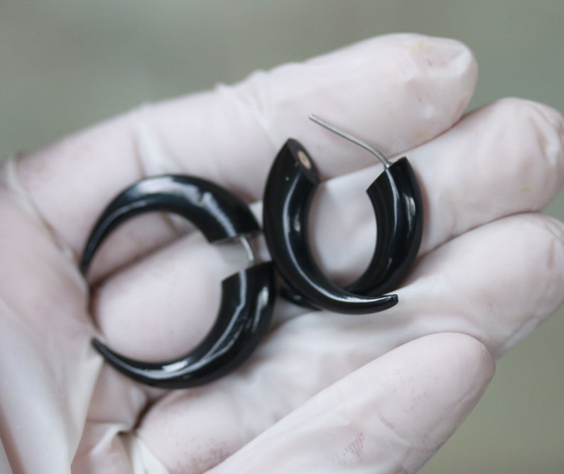 Tribal Pinchers Fake Gauges. Hand Made Buffalo Horn With - Etsy