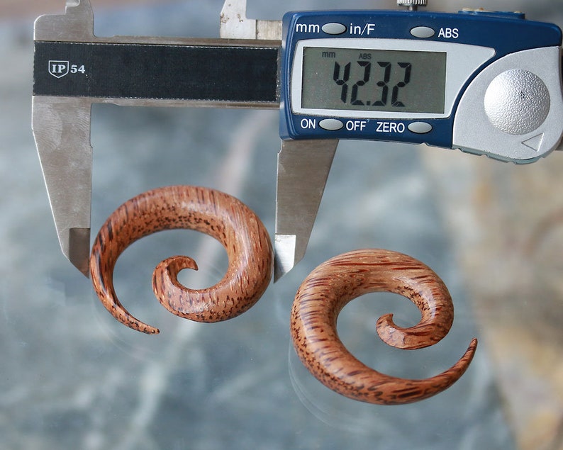 Basic Spiral Ear Gauge Organic Body Jewelry Hand Made - Etsy