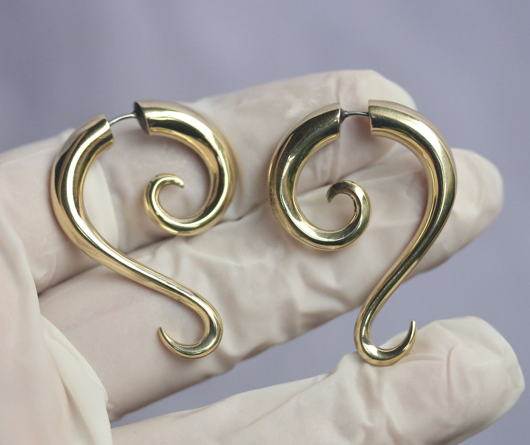 Fancy Spiral Split Gauges, Fake Expander, Fake Gauges With 316 L ...