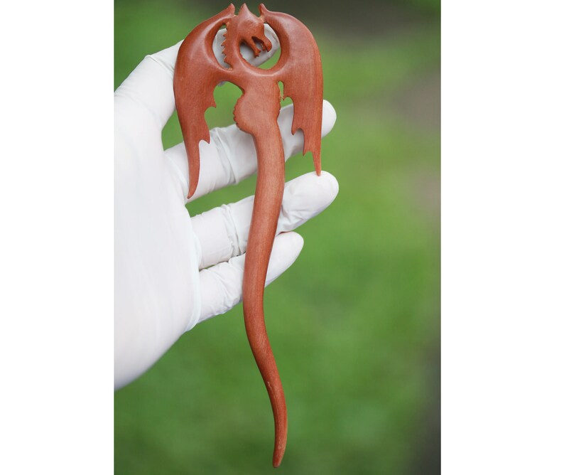 Dragon Saba Wood Hair Stick Super Detail Hair Pin Hair Toy - Etsy